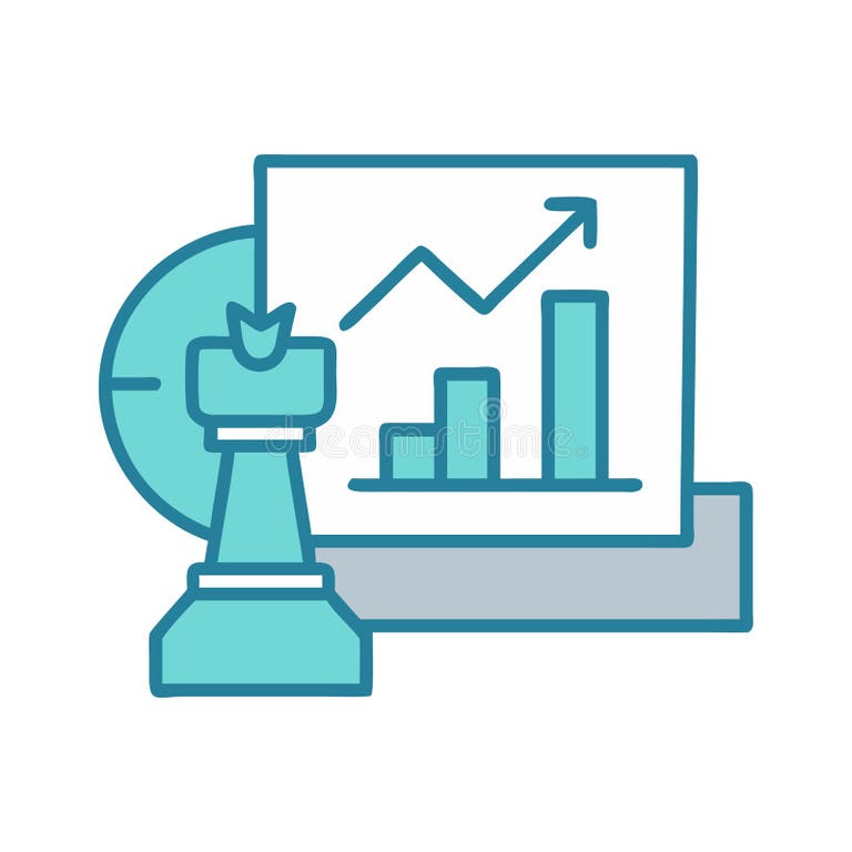 Visualizing Corporate Strategy Metrics Stock Vector - Illustration of ...