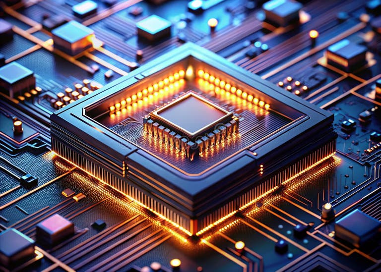 Visualizing CPU Processing Power a Deep Dive into Data Flow and Computational Architecture Stock ...