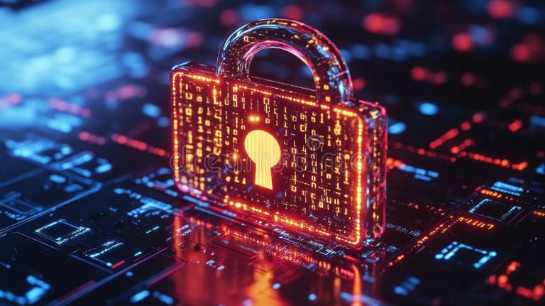 Visualizing Cybersecurity a Binary Code Firewall Barrier Protecting ...