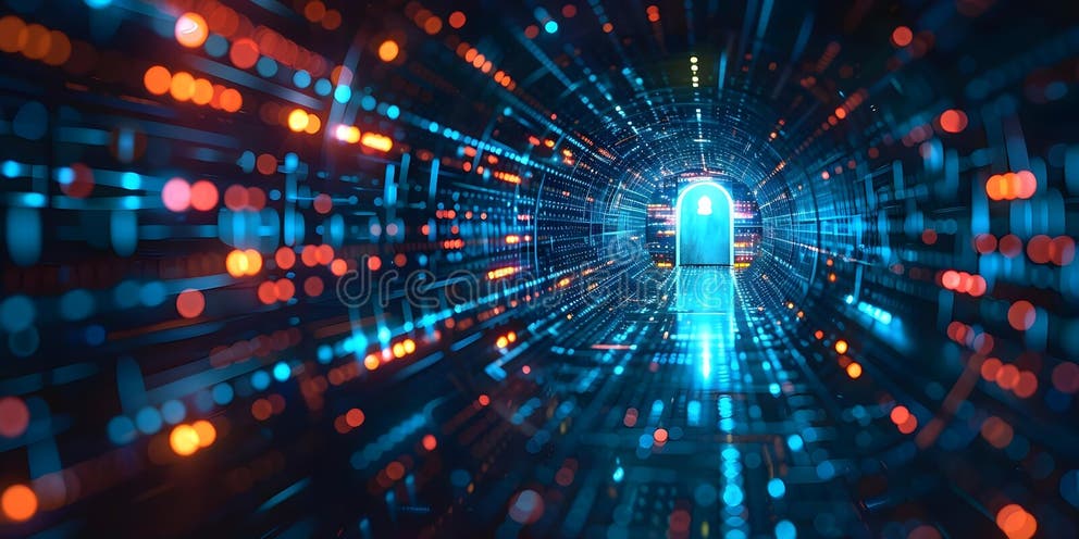 Visualizing the Cybersecurity Concept: Holographic Art of a Secure Data ...