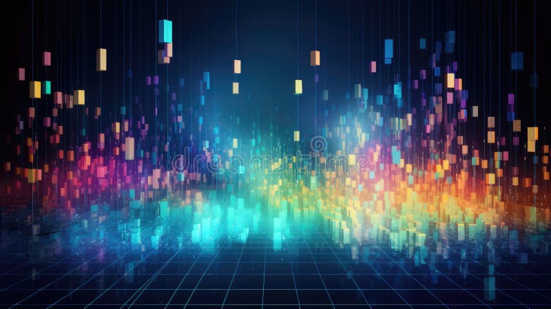 Visualizing in a 3D Bar Diagramm of Big Data Generated by an Clustering Algorithm Stock ...