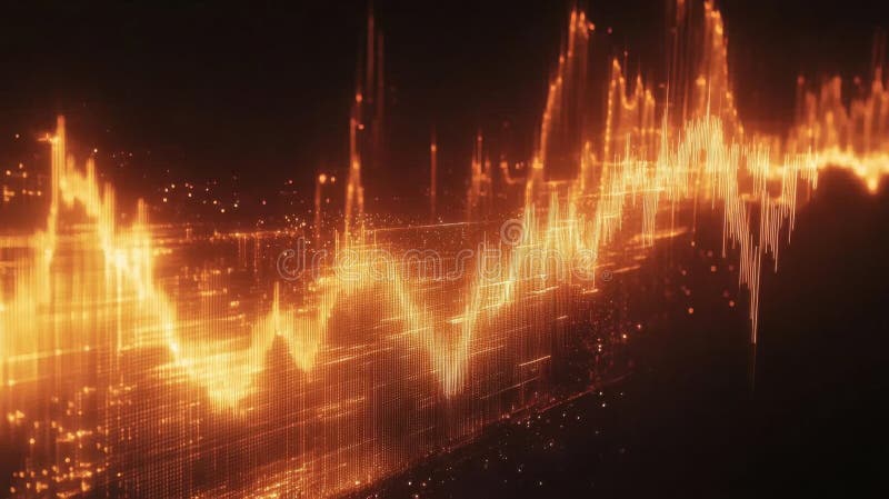 Visualizing Data, an Abstract Animated Stock Market Graph Stock ...