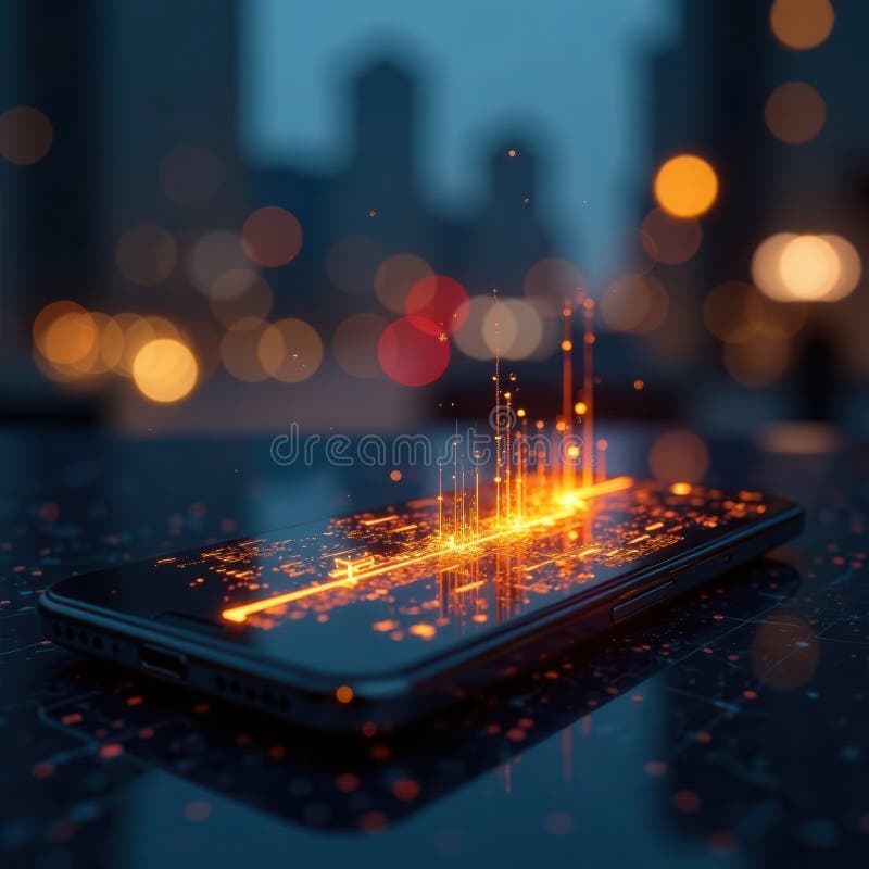 Visualizing Data Brilliance through a Smartphone in a Vibrant City at ...