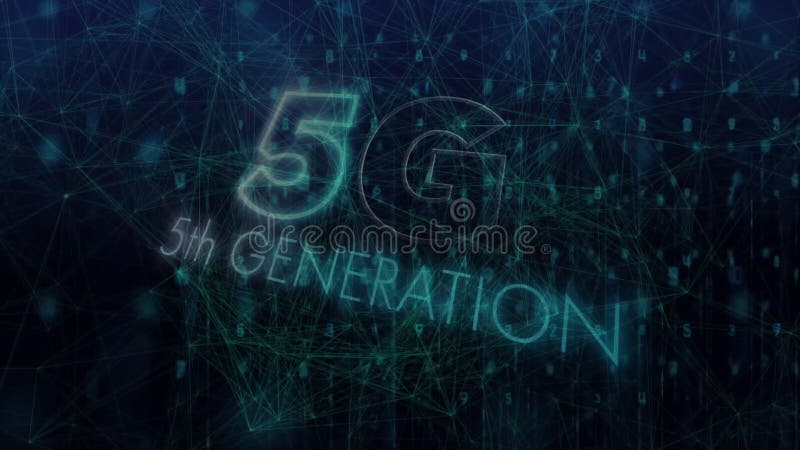 Visualizing Data Connections, Animation Showing 5G Network Technology Concept Stock Footage ...