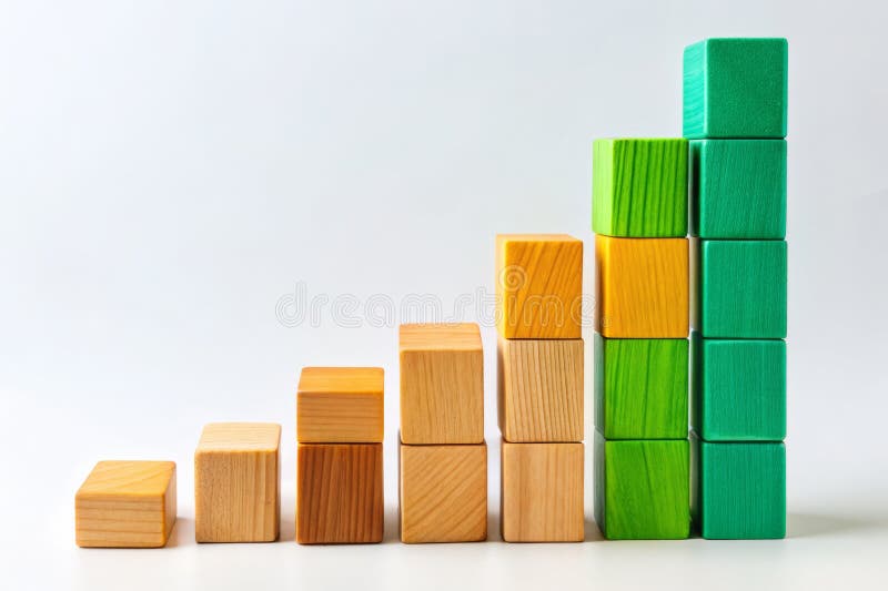 Visualizing Data Growth Stages a BirdsEye View of Wooden Block Data ...