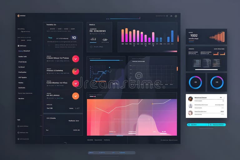 Visualizing Data, Interactive Dashboard with Charts and Graphs Displays Financial Metrics and ...
