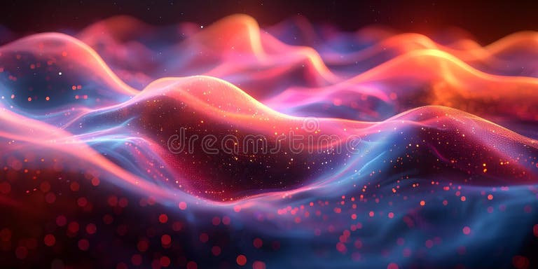 Visualizing Data Spectrum with Flowing Colors: Abstract Background ...