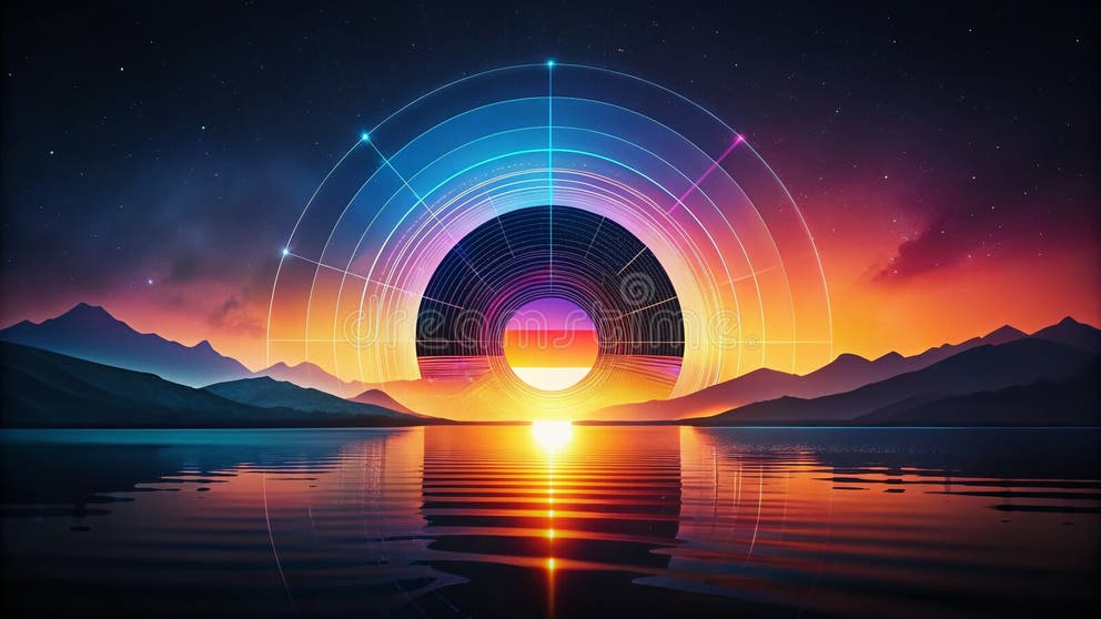 Visualizing Data Trends with a Circular Infographic Silhouette an ...