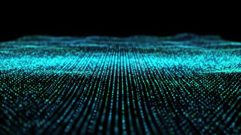 Visualizing Data Waves in a Digital Landscape during Nighttime Stock ...