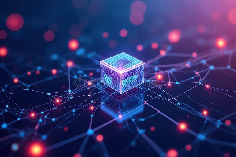 Visualizing Decentralized Connections in P2P Systems Stock Illustration ...