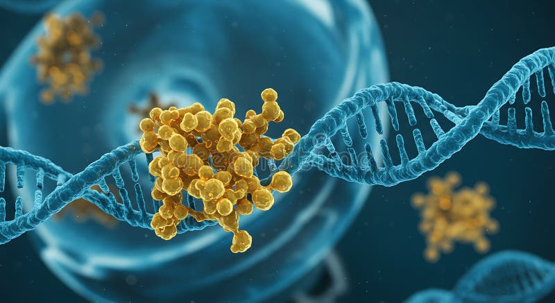 Visualizing Dna and Molecule Interaction Showing Scientific Research ...