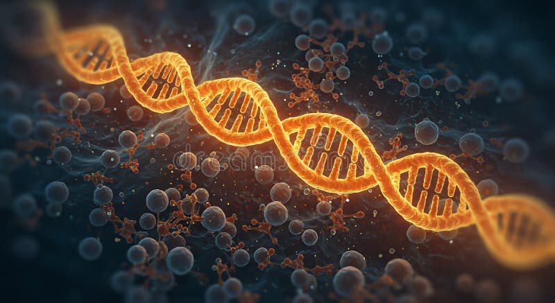 Visualizing Dna Structure Golden Helix with Abstract Molecular ...