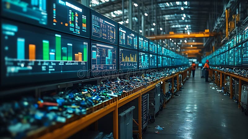 Visualizing E Waste Management Statistics in Modern Facility with ...