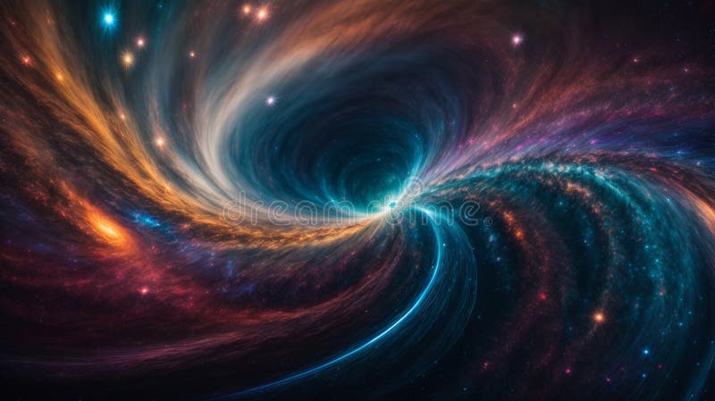 Visualizing Energy of the Cosmos in Abstract Form Stock Illustration ...
