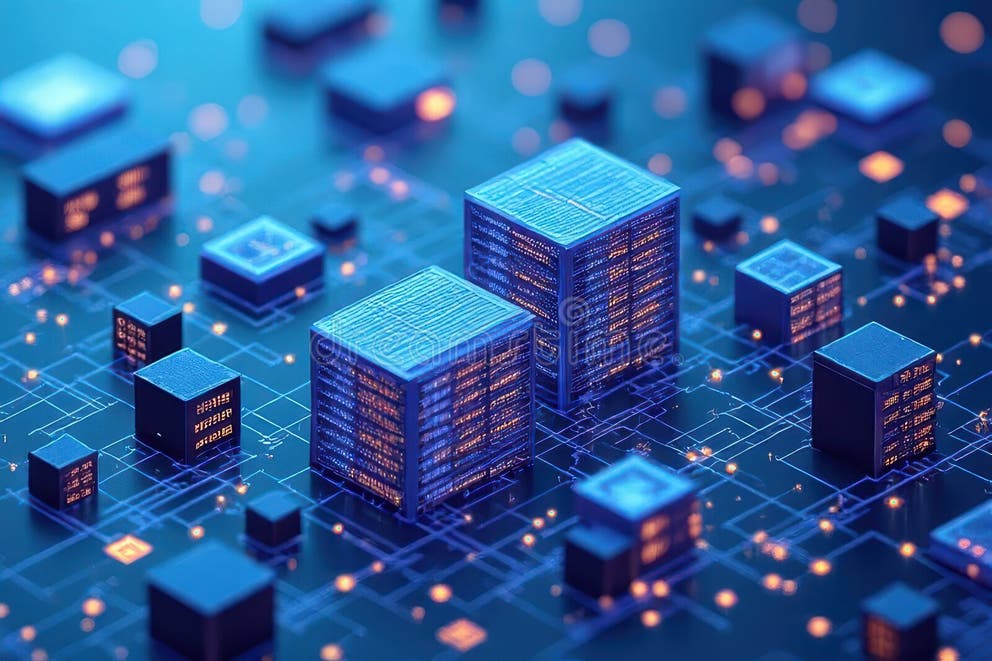 Visualizing Enterprise Hosting Infrastructure Stock Illustration ...