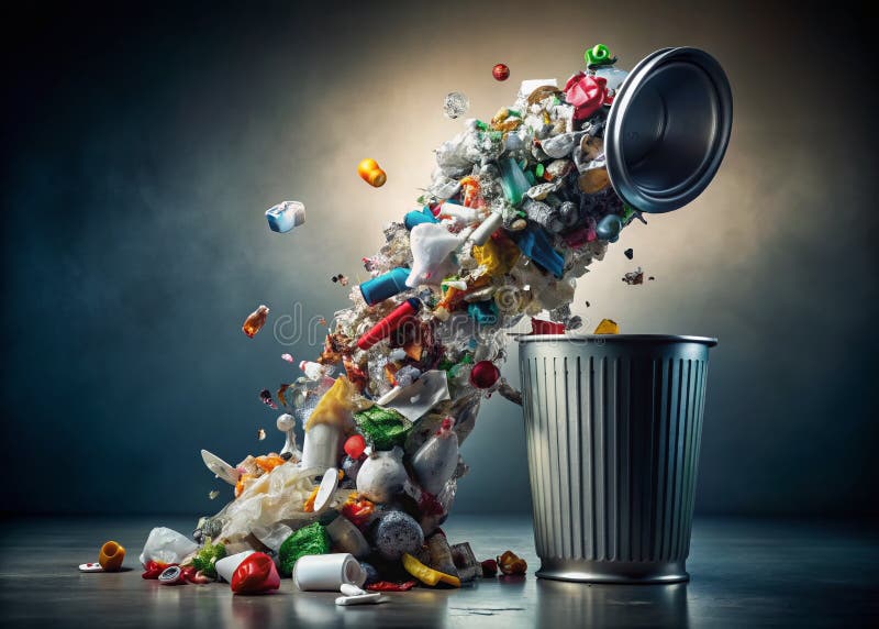 Visualizing the Environmental Crisis an Overflowing Trash Can Captures ...