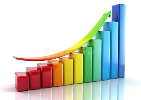 Visualizing Explosive Business Growth a Dynamic 3D Bar Graph Curve ...