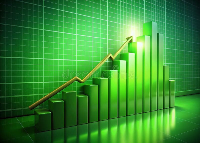 Visualizing the Explosive Growth of the Green Market a 3D Bar Chart ...