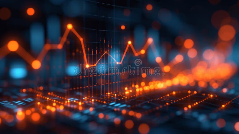 Visualizing Financial Success: a Financial Chart Depicting Growth and ...