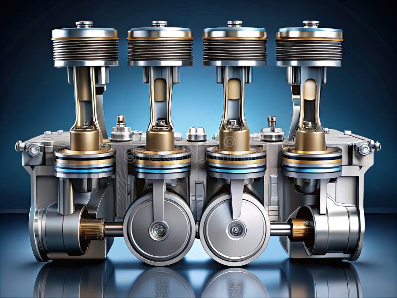 Visualizing the FourStroke Engine Cycle Intake Compression Power and ...