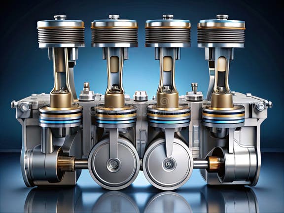 Visualizing the FourStroke Engine Cycle Intake Compression Power and ...