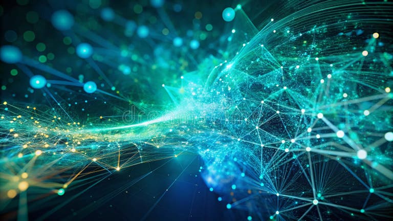 Visualizing the Future a Futuristic Blue and Green Nano Network ...