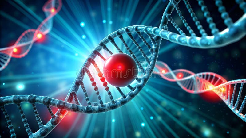 Visualizing Genetic Mutation a Stylized Representation of DNA Double ...
