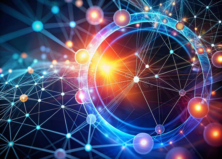 Visualizing Global Communication an Abstract Network Design for Modern Technology Backgrounds ...