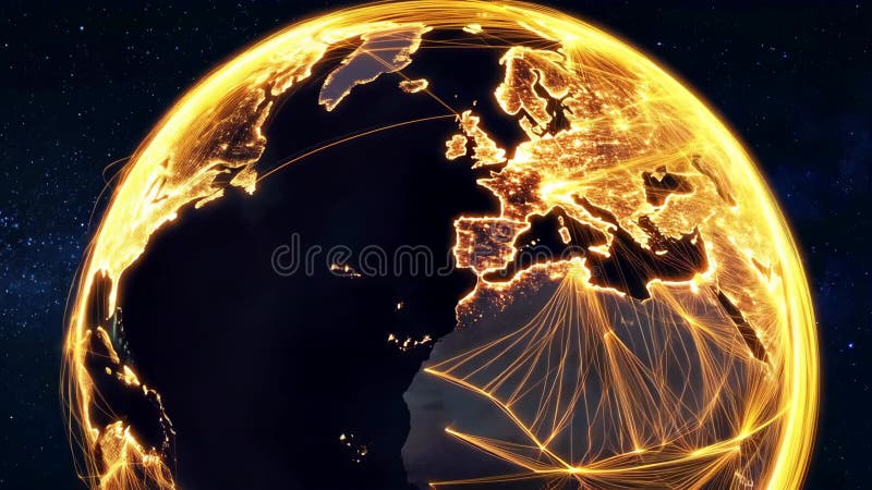Visualizing Global Connectivity through Dynamic Digital Footage Stock ... Visualizing Global Connectivity through Dynamic Digital Footage Stock ...