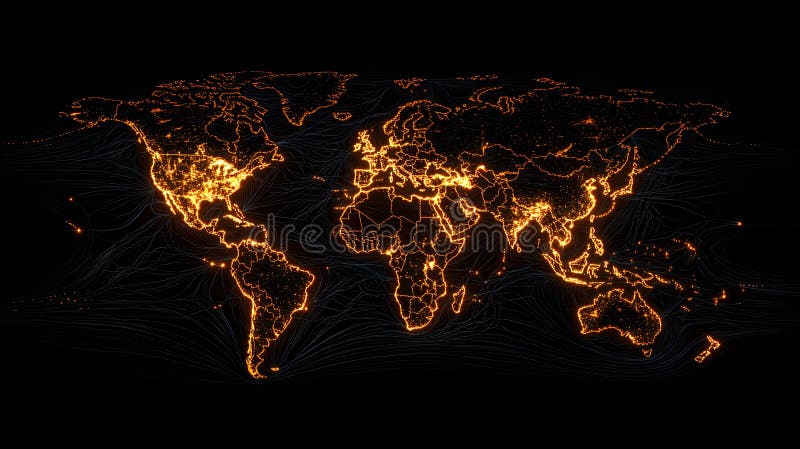 Visualizing Global Connectivity through a Stunning Map of Distribution ...