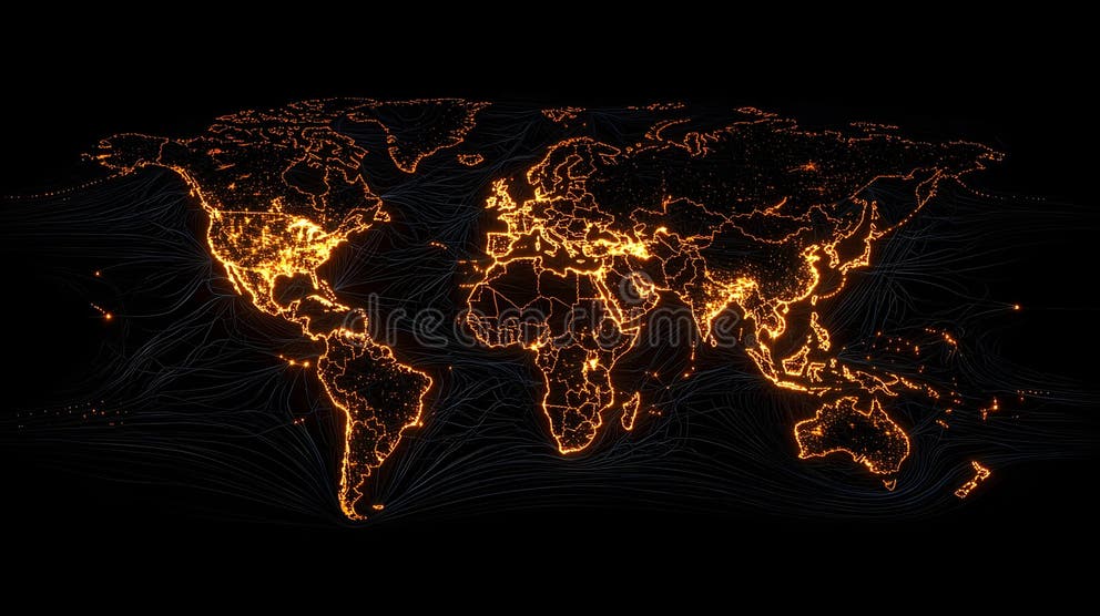Visualizing Global Connectivity through a Stunning Map of Distribution ...