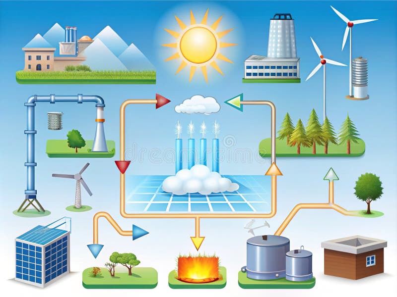 Visualizing Global Energy Pathways a Comprehensive Diagram of Energy ...