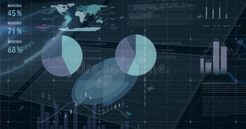 Visualizing Global Statistics with Charts and Graphs, Data Analytics in Animation Stock Footage ...