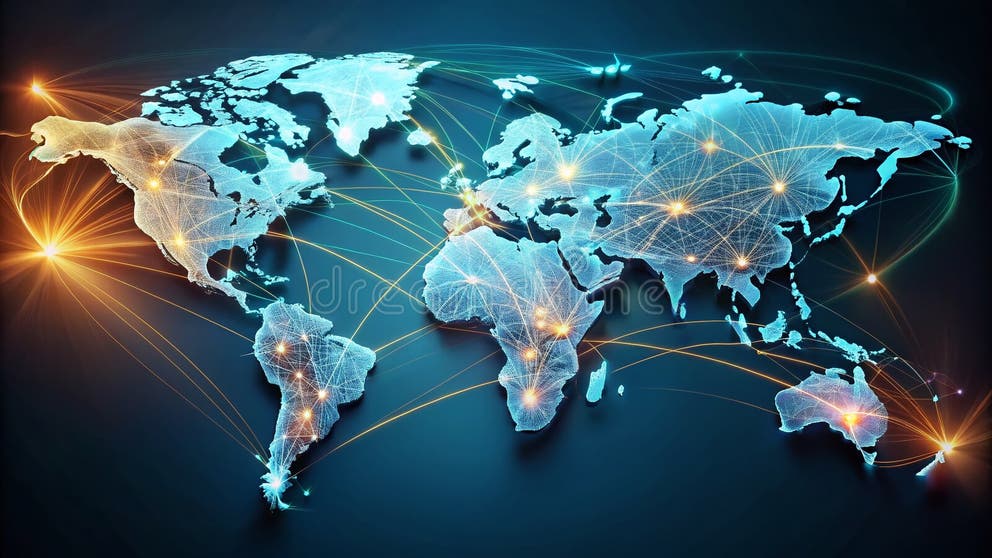 Visualizing Global Trade a Minimalist World Map Unveiling ...