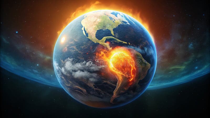 Visualizing Global Warming a Surreal 3D Heat Map Animation of Earths ...