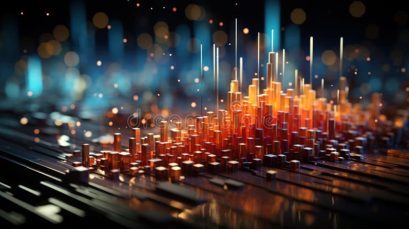 Visualizing Growth: Bar Chart Symphony Stock Image - Image of information, visualization: 300060211