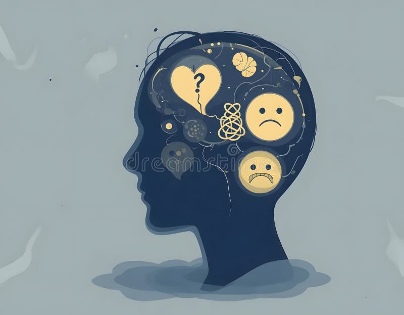 Visualizing Human Mind with Emotions and Mental State Stock ...