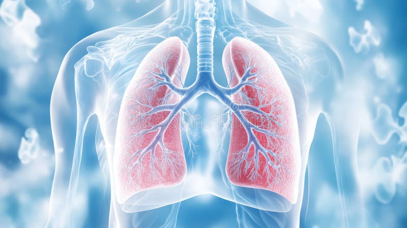 Visualizing the Human Respiratory System, a Detailed Illustration of ...