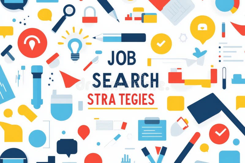 Visualizing Job Search Strategies Effectively Stock Illustration ...