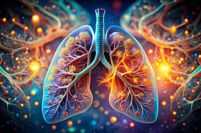 Visualizing Lung Disease 3D Bokeh Effect Illustrates Respiratory System ...