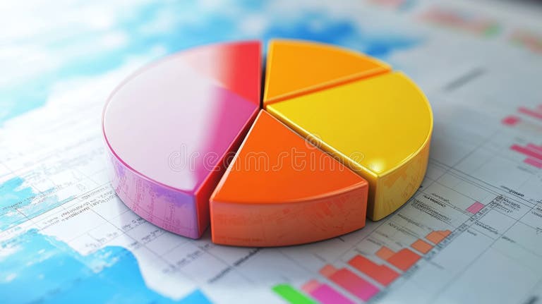 Visualizing Market Share Shifts a Dynamic Pie Chart Depicting ...