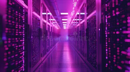 Visualizing the Modern Data Technology Center Server Racks Stock Image ...