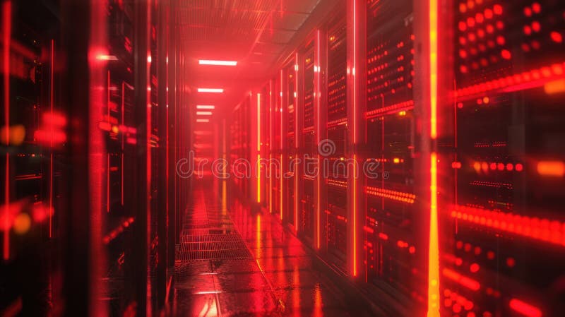 Visualizing the Modern Data Technology Center Server Racks Stock Photo ...