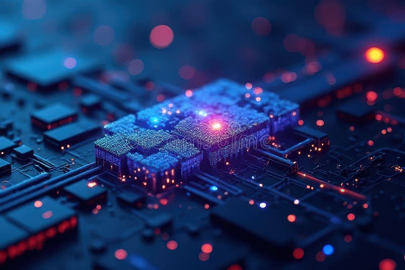 Modern Networking Infrastructure Visualization Ip Address Concept Stock ...