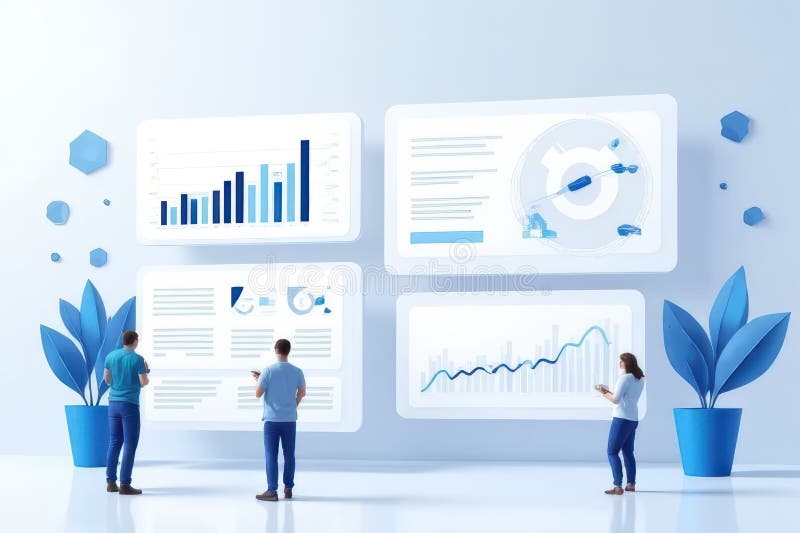 Visualizing Modernized Review Systems Stock Illustration - Illustration ...