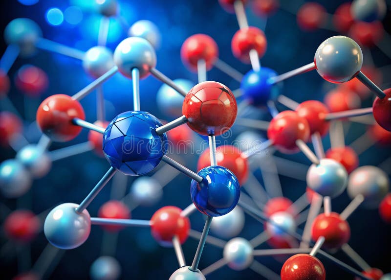 Visualizing Molecular Interactions a 3D Render of a Complex Structure ...