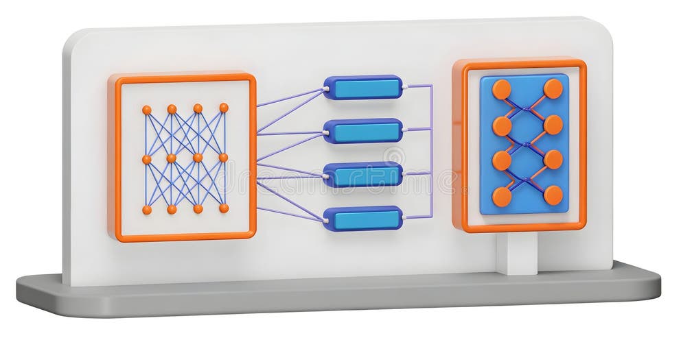 Visualizing Neural Networks a 3D Model Showing Interconnected Nodes and ...