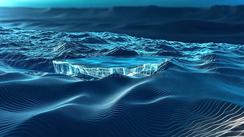 Visualizing Ocean Waves in a Lab Using Advanced 4K Holographic Technology Stock Video - Video of ...