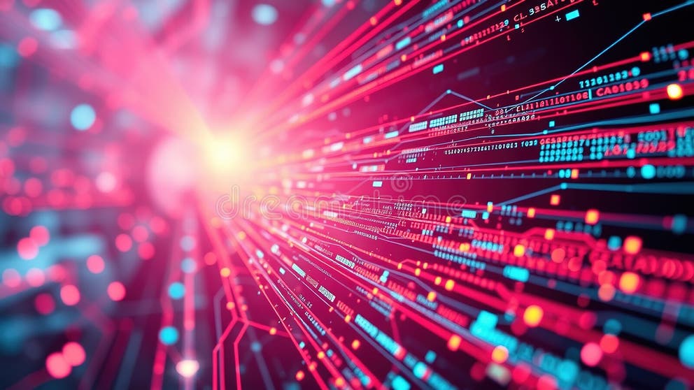 Visualizing Packet Switching A Dynamic Depiction Of Data Flow In Modern Digital Networks Stock