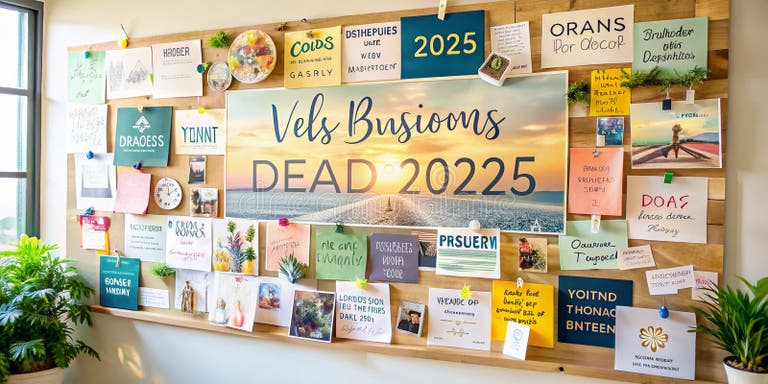 Visualizing 2025 a Panoramic Vision Board Unveiling Aspirations and ...